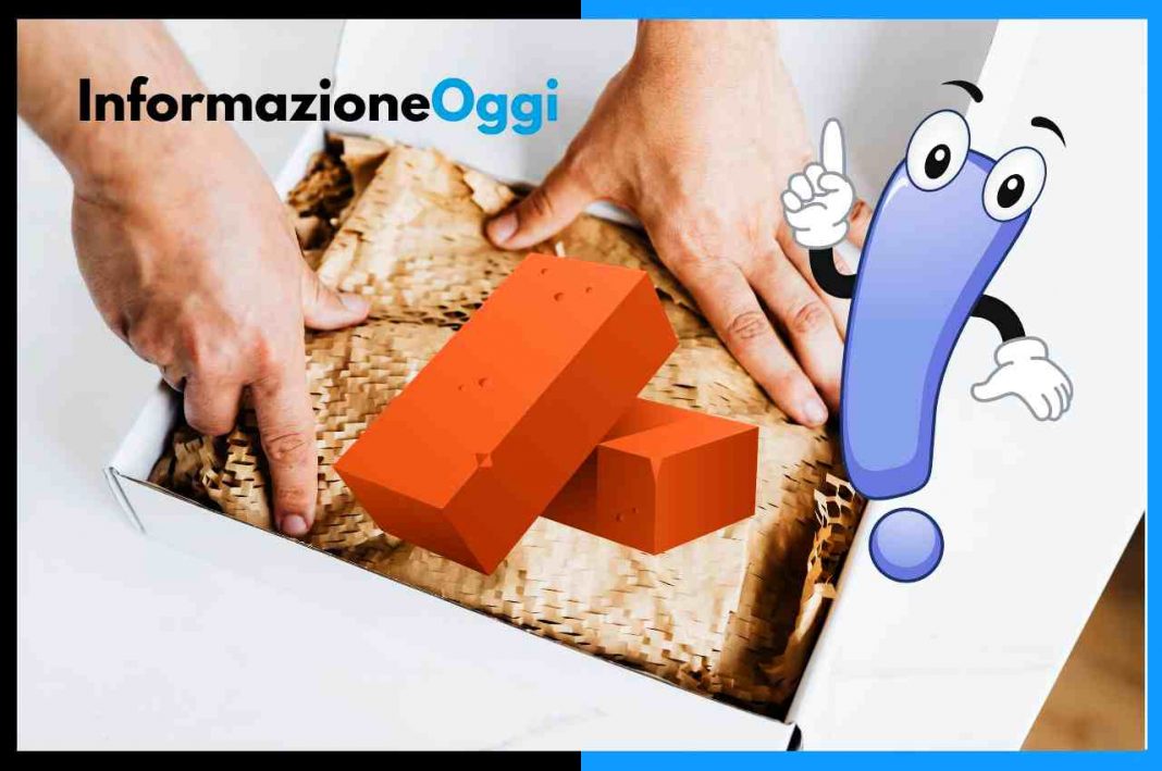 Nuova Truffa, compri online e ti arriva 'il mattone', attenzione!